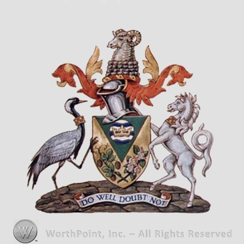 Mark with Heraldry: ram's head, well, helmet, | #526950