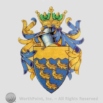 Mark with Heraldry: acorns, crown, helmet, | #527010
