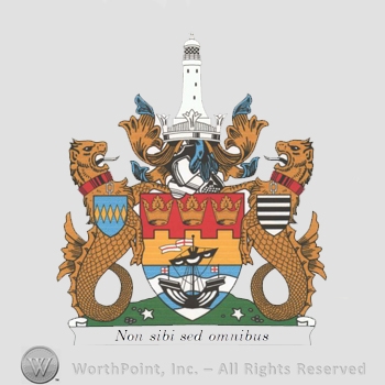 Mark with Heraldry: lighthouse, crown, helmet, | #527026