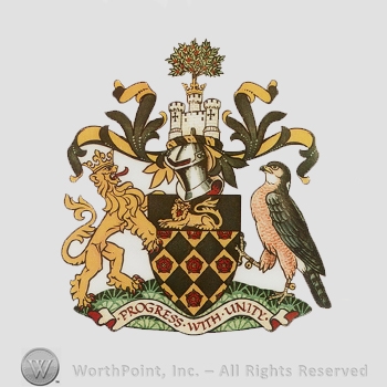 Mark with Heraldry: tree, castle, helmet, shield, | #527028