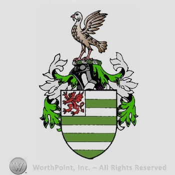 Mark with Heraldry: bustard, helmet, shield, | #527033