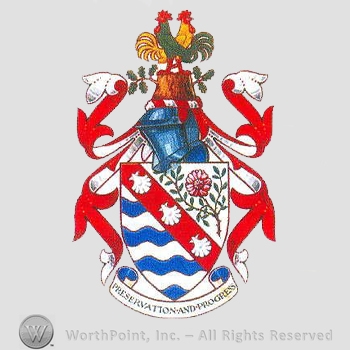 Mark with Heraldry: roosters, oak trunk, helmet, | #527051