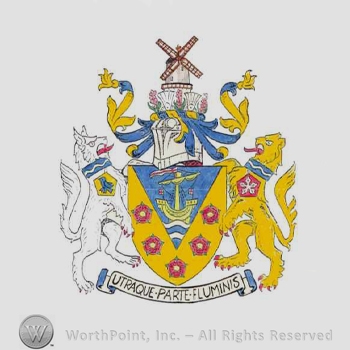 Mark with Heraldry: windmill, flowers, seashells, | #527065