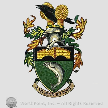 Mark with Heraldry: raven, helmet, shield, wheat | #527267