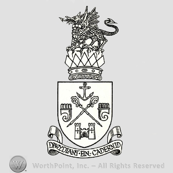 Mark with Heraldry: dragon, collar, rock, crown, | #527324