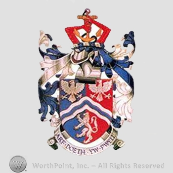 Mark with Heraldry: hands, anchor, helmet, | #527328