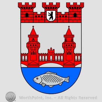 Mark with Heraldry: castle towers, bear and | #531218