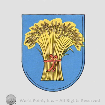 Mark with Heraldry: bunch of wheat and a shield. | #531247