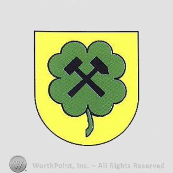 Mark with Heraldry: shield, hammers, clover leaf. | #531567