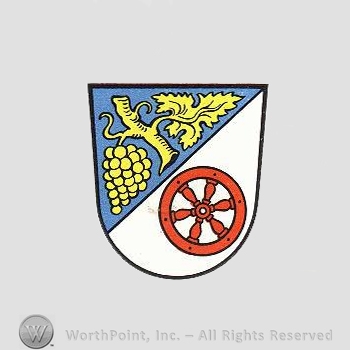 Mark with Heraldry: shield, wheel, grapes. | #532305