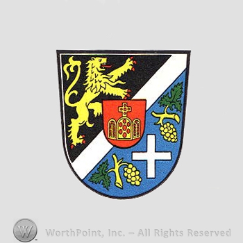 Mark with Heraldry: shield, lion, grapes, cross, | #532400