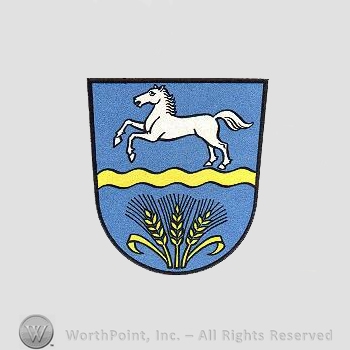 Mark with Heraldry: shield, horse, wavy line, | #532430