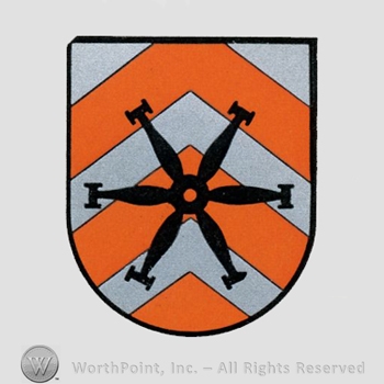 Mark with Heraldry: shield, chevron, swift. | #532700
