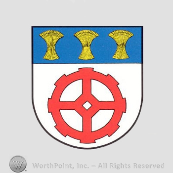 Mark with Heraldry: shield, wheat bush, cogwheel. | #533844