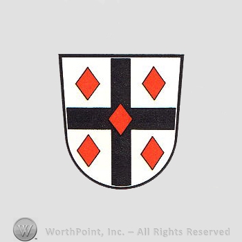 Mark with Heraldry: shield, cross, red diamonds. | #533859