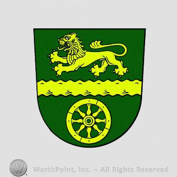 Mark with Heraldry: shield, lion, wavy line, | #533953