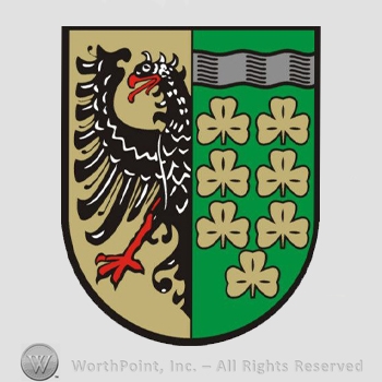 Mark with Heraldry: shield, half eagle, clover | #534030