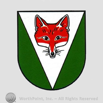Mark with Heraldry: shield, fox head. | #534045