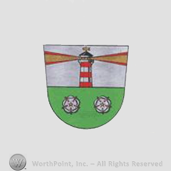 Mark with Heraldry: shield, lighthouse, roses. | #534063