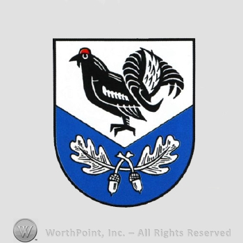 Mark with Heraldry: grouse, shield, oak branch. | #534804