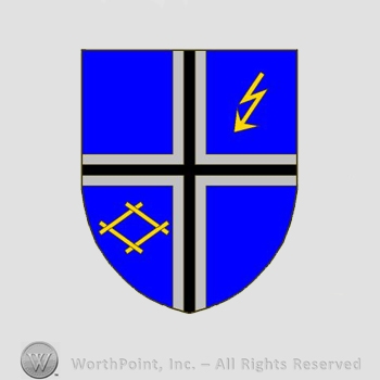 Mark with Heraldry: shield, cross, arrow, square. | #534827