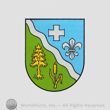 Mark with Heraldry: shield, wavy line, | #534947