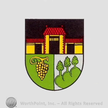 Mark with Heraldry: shield, trees, grapes, | #534993