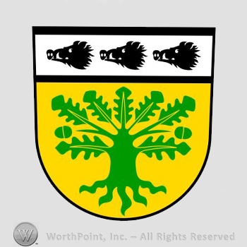 Mark with Heraldry: shield, oak tree, three boar | #535069