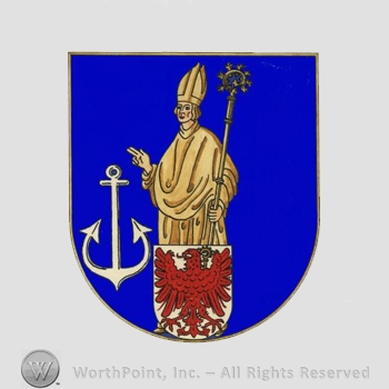 Mark with Heraldry: shield, saint, anchor, small | #536196