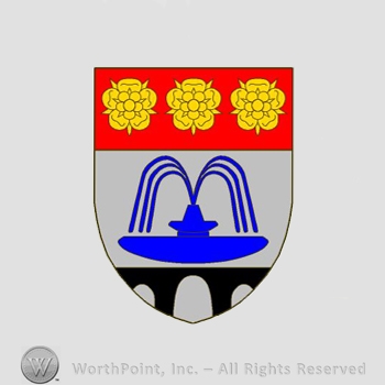 Mark with Heraldry: shield, fountaIN, bridge, | #536244