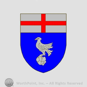 Mark with Heraldry: shield, cross, bird, stone. | #536269