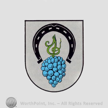 Mark with Heraldry: shield, horseshoe, grapes. | #536321