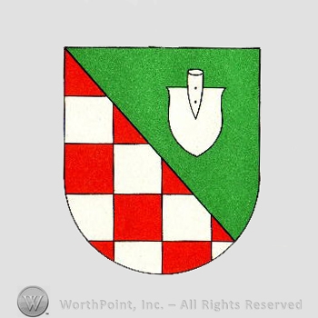 Mark with Heraldry: shield, chequered field, | #536600