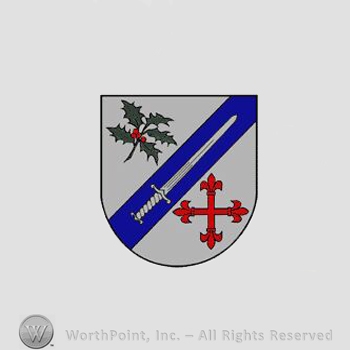 Mark with Heraldry: shield, cross, oak branch, | #536653
