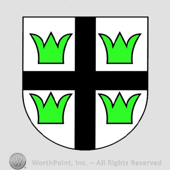 Mark with Heraldry: shield, cross, four crowns. | #537271