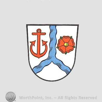 Mark with Heraldry: shield, anchor, rose, wavy | #537382