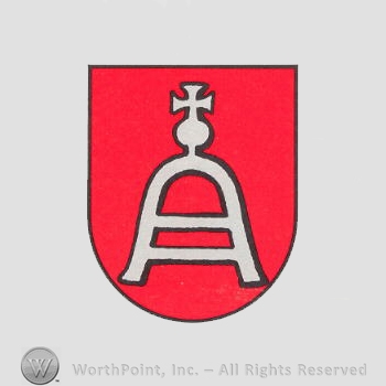 Mark with Heraldry: shield, bell and a cross. | #537490