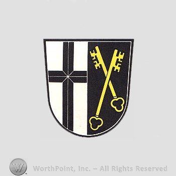 Mark with Heraldry: cross, shield, two keys. | #538255