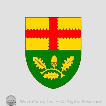 Mark with Heraldry: shield, cross, oak branch. | #538368