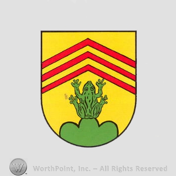Mark with Heraldry: shield, chevron, frog. | #538395