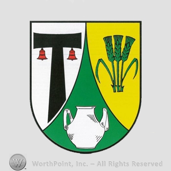 Mark with Heraldry: shield, half cross, bells, | #538456