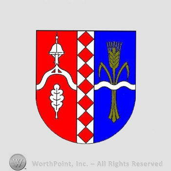 Mark with Heraldry: shield, wheat, oak leaf, wavy | #538597