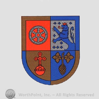 Mark with Heraldry: shield, wheel, lion, orb, | #538642