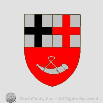 Mark with Heraldry: shield, crosses, horn. | #538655