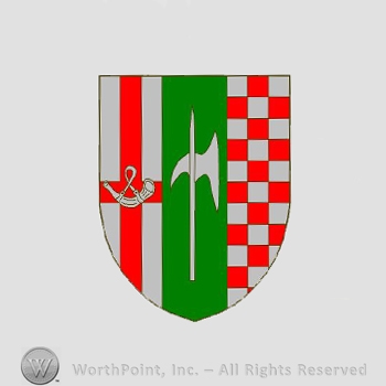 Mark with Heraldry: shield, chequered field, | #540140