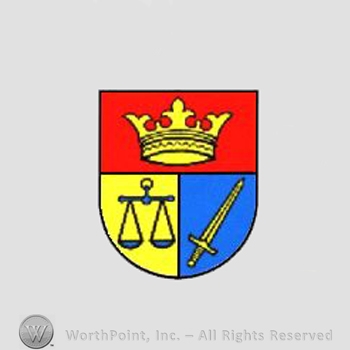 Mark with Heraldry: shield, crown, scale, sword | #540241