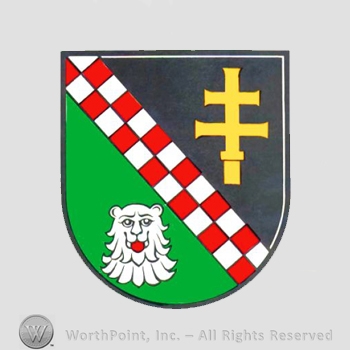 Mark with Heraldry: shield, lion head, chequered | #540312