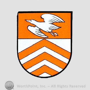 Mark with Heraldry: shield, duck, chevron. | #540385