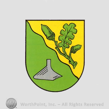 Mark with Heraldry: shield, oak branch, iron | #540451