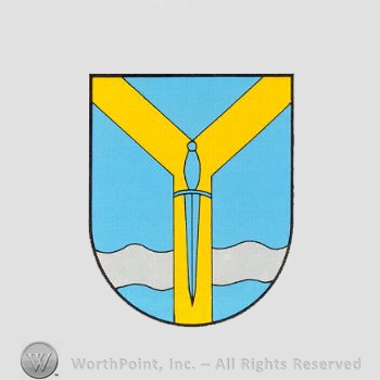 Mark with Heraldry: shield, letter Y, sword, wavy | #541158